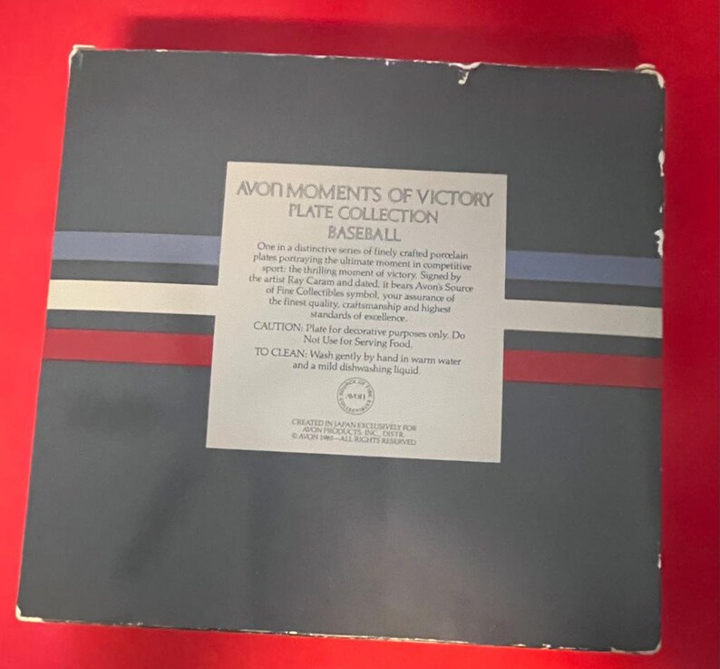 Avon Moments of Victory Baseball Collectors "ray Cara" 1985 - Etsy