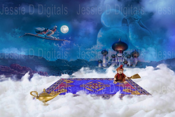 Aladdin Digital Background | Etsy
