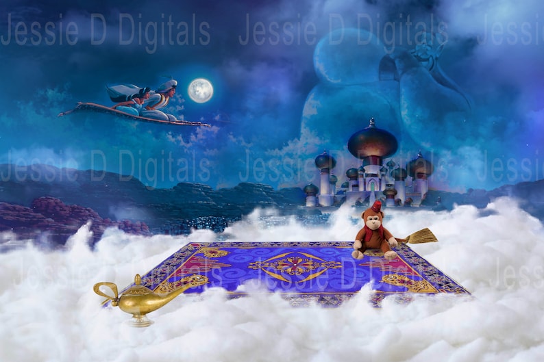 Aladdin Digital Background - Etsy