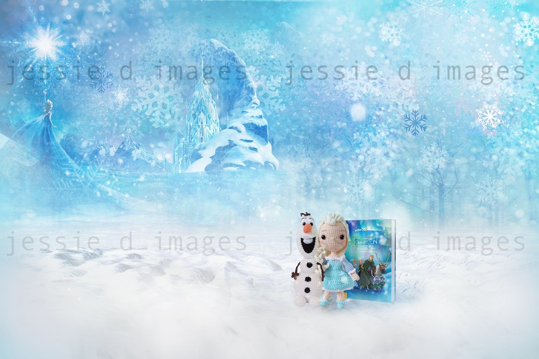 Elsa Frozen Themed Digital Background 2 - Etsy