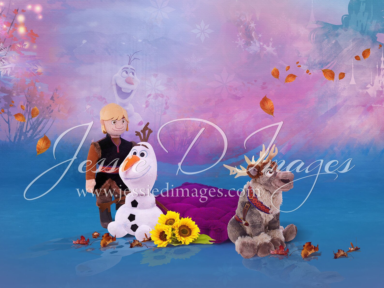 Frozen Anna Digital Background - Etsy