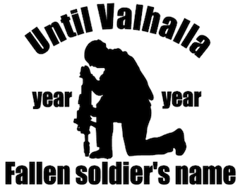Fallen Soldier Decal, Fallen Soldier Sticker, Soldiers Cross, Fallen ...