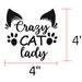 Crazy Cat Lady Car Decal - Etsy