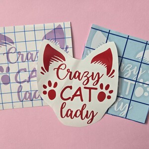 Crazy Cat Lady Car Decal - Etsy