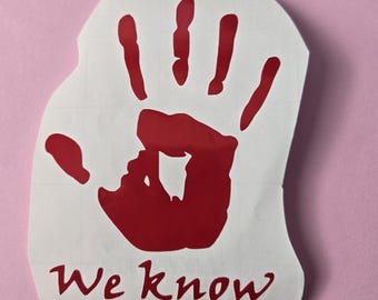 Skyrim Inspired We Know Vinyl Decal Dark Brotherhood Sticker Gaming ...