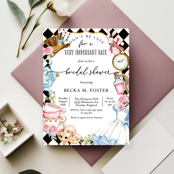 Mad Hatter Invite - Etsy