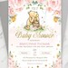 Bee Baby Shower Book Card, Bring a Book Insert Card, Bee Wildflowers ...