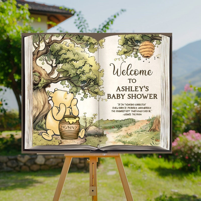 Winnie the Pooh Sign - Etsy