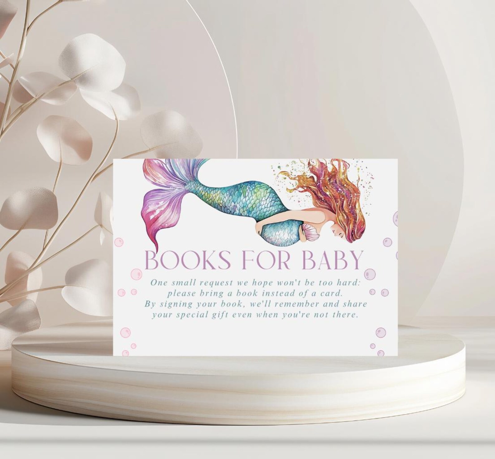 Pregnant Mermaid Baby Shower Invitation Bundle (digital Download) - Etsy