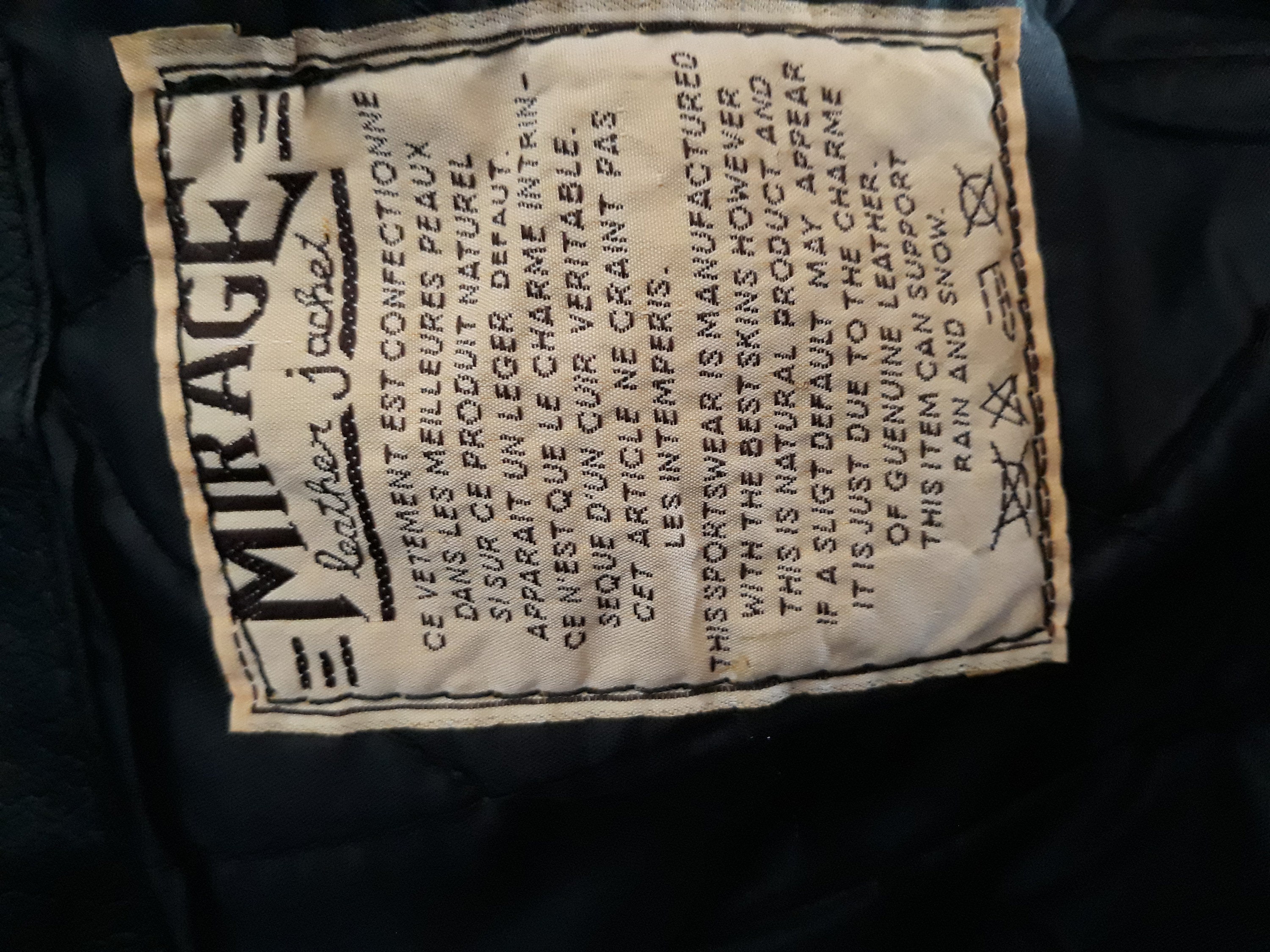 Vintage Leather Mirage Jacket - Etsy