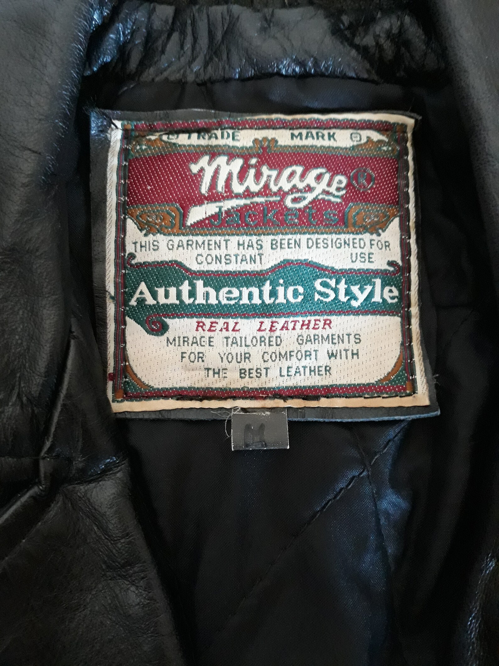 Vintage Leather Mirage Jacket - Etsy
