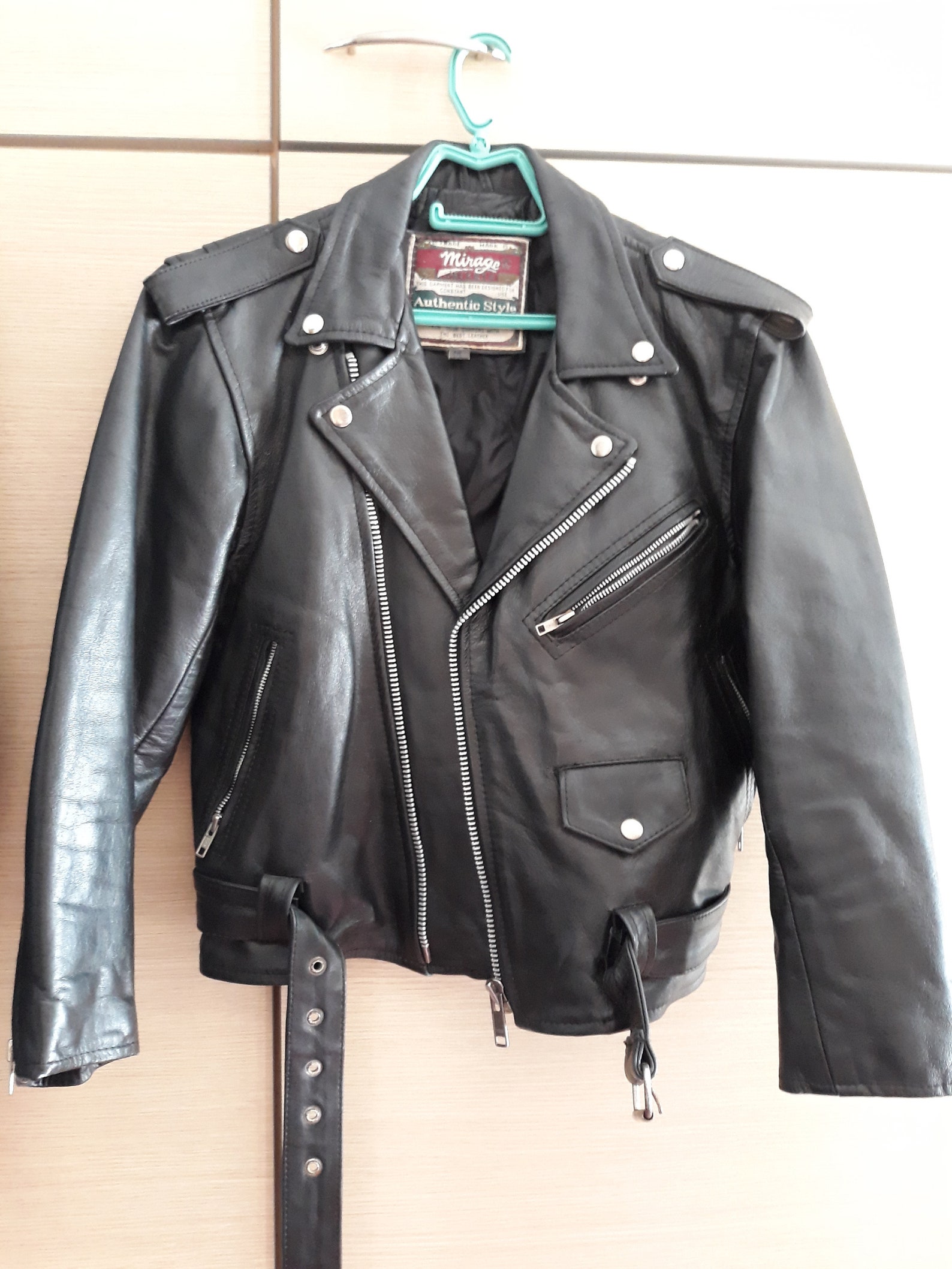 Vintage Leather Mirage Jacket - Etsy