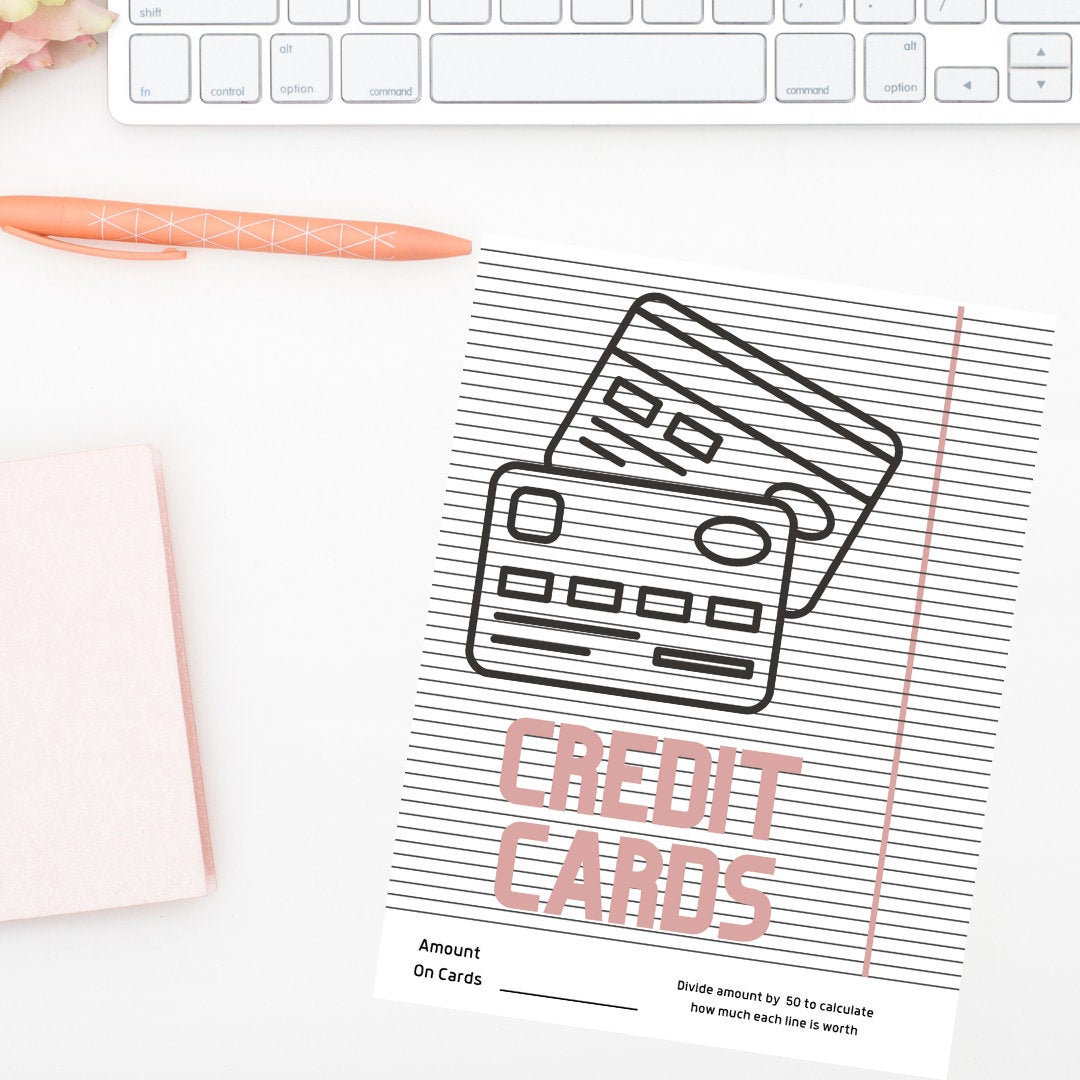 Credit Card Debt Tracker | Debt Payoff Tracker | Debt Free Journey - Etsy