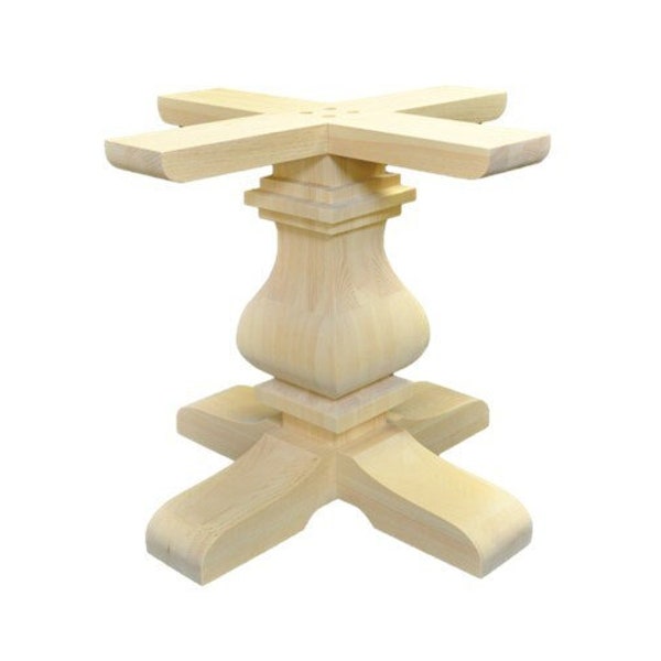 Wood Pedestal Table Base - Etsy