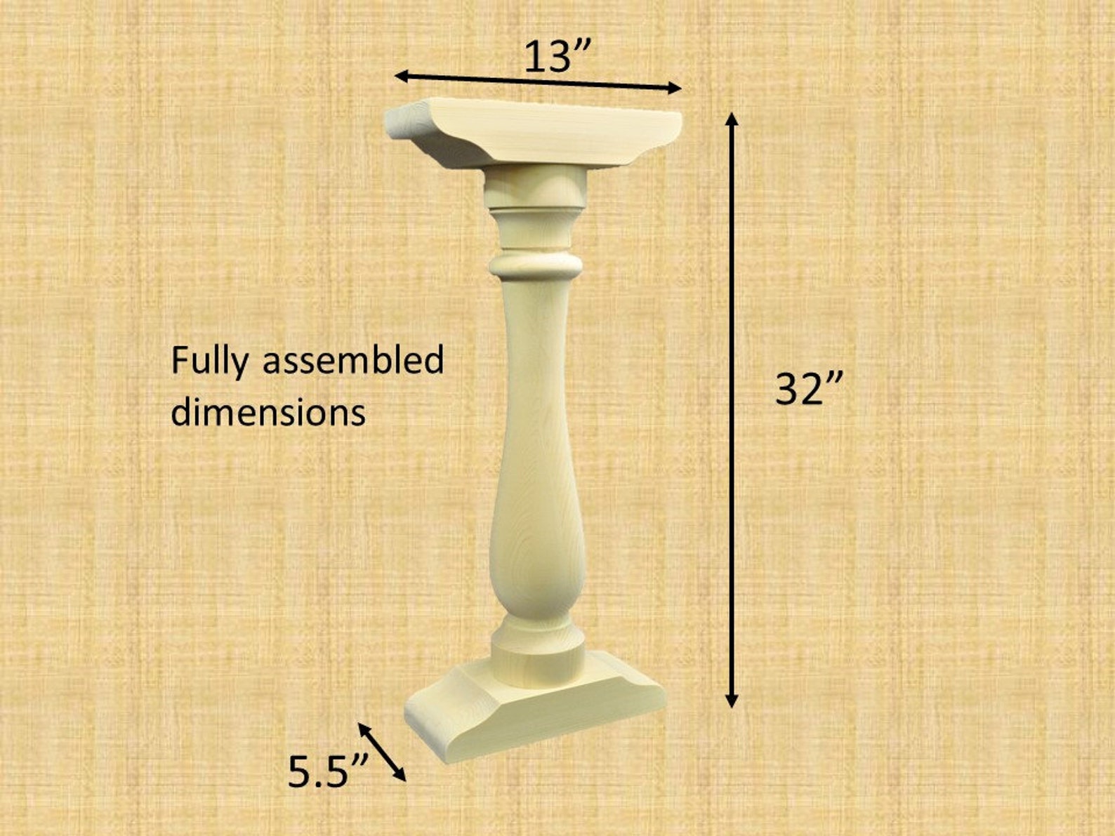 Balustrade Sofa Table Legs / Entryway Table Legs - Etsy