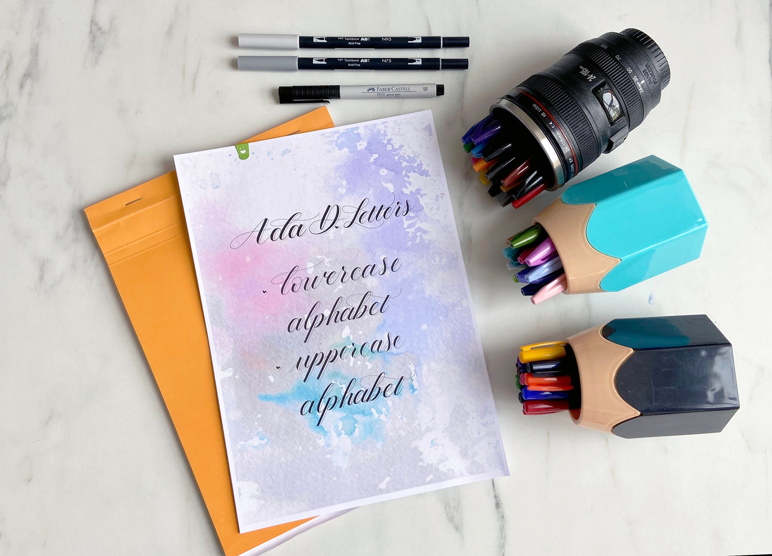 Uppercase Alphabet and Lowercase Alphabet From a to Z, Brush ...