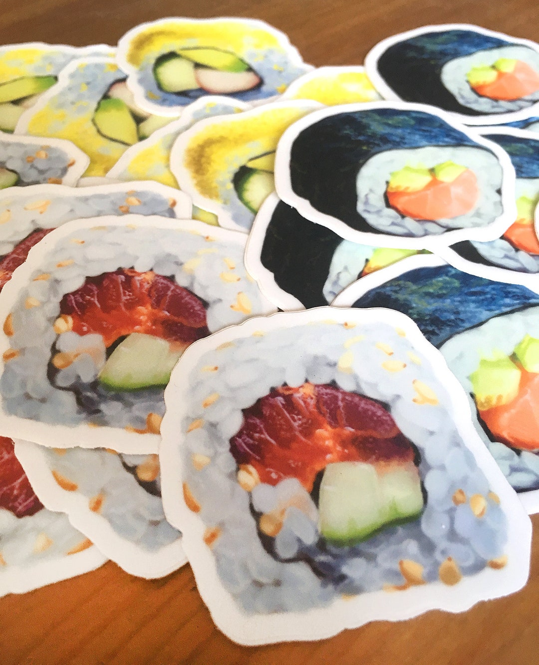 Sushi Stickers - 2" Vinyl Stickers - Etsy