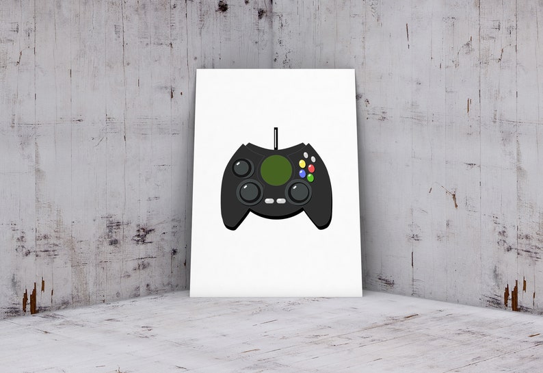 Video Game Printable, Video Game Art, Video Game Controller, Game Room ...