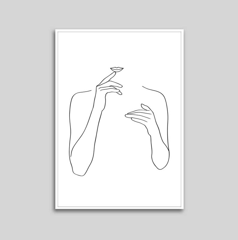 Woman One Line Drawing Female Body Line Art Woman Outline - Etsy