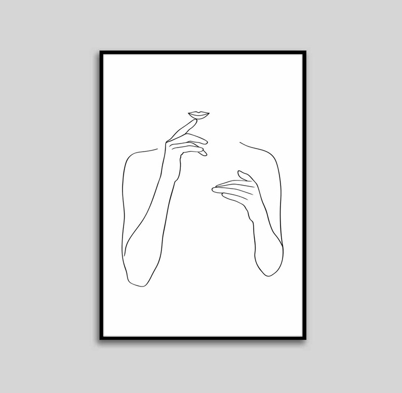 Woman One Line Drawing Female Body Line Art Woman Outline - Etsy
