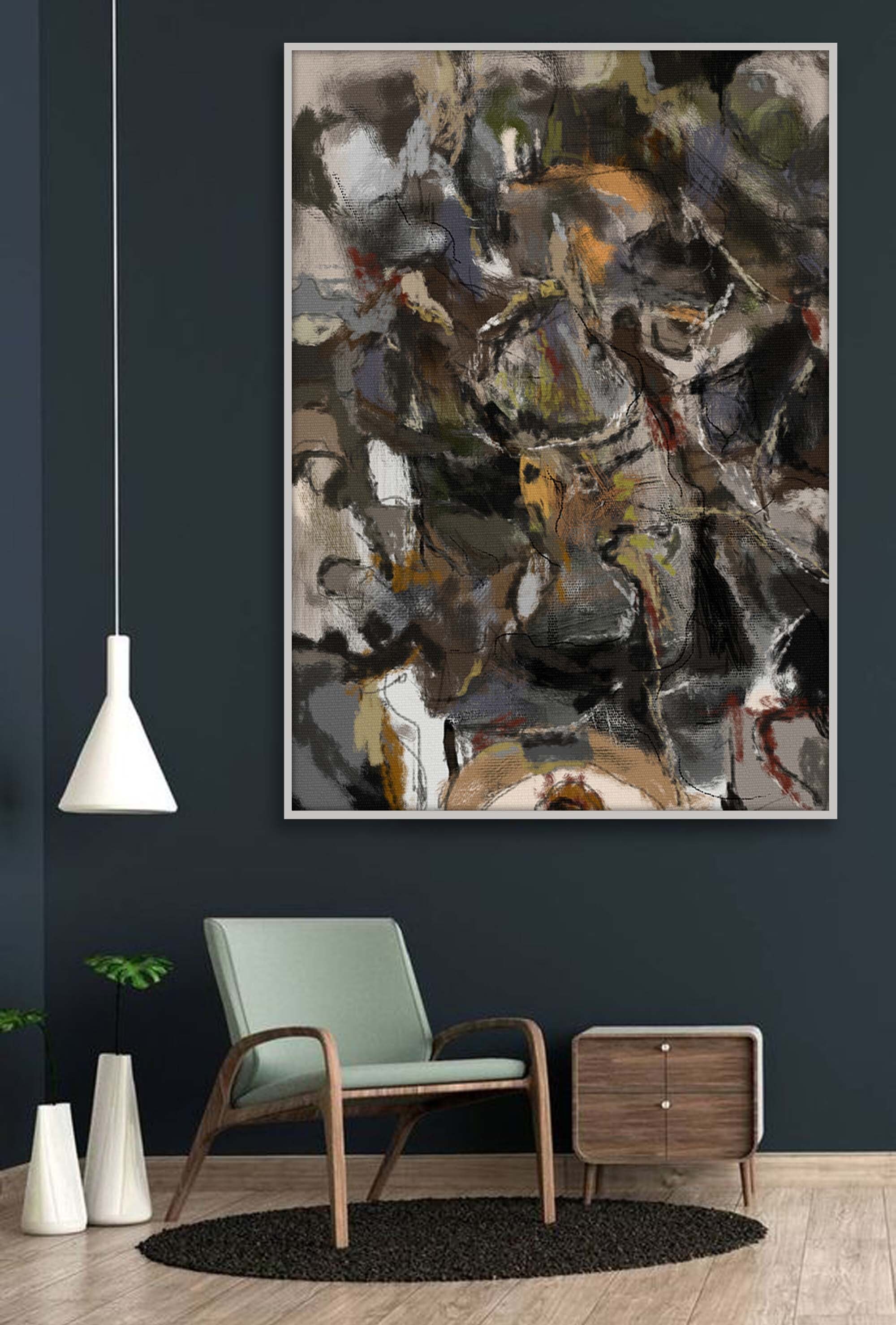 Printable Abstract Large Painting Printable Oil Painting - Etsy