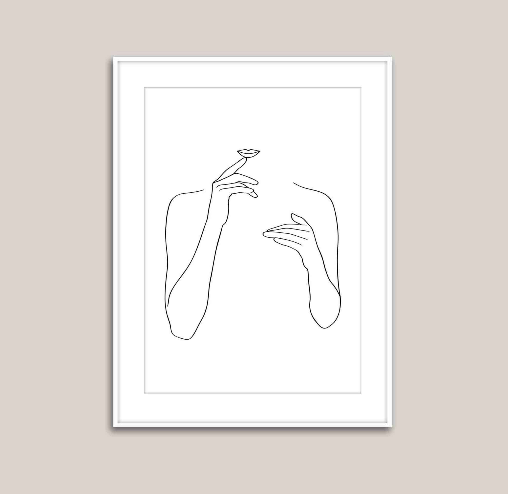 Woman One Line Drawing, Female Body Line Art, Woman Outline Drawing ...