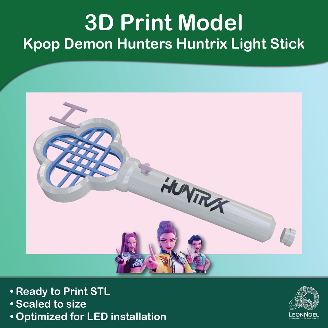 Huntrix Light Stick 3D Print Model LED Version - Etsy