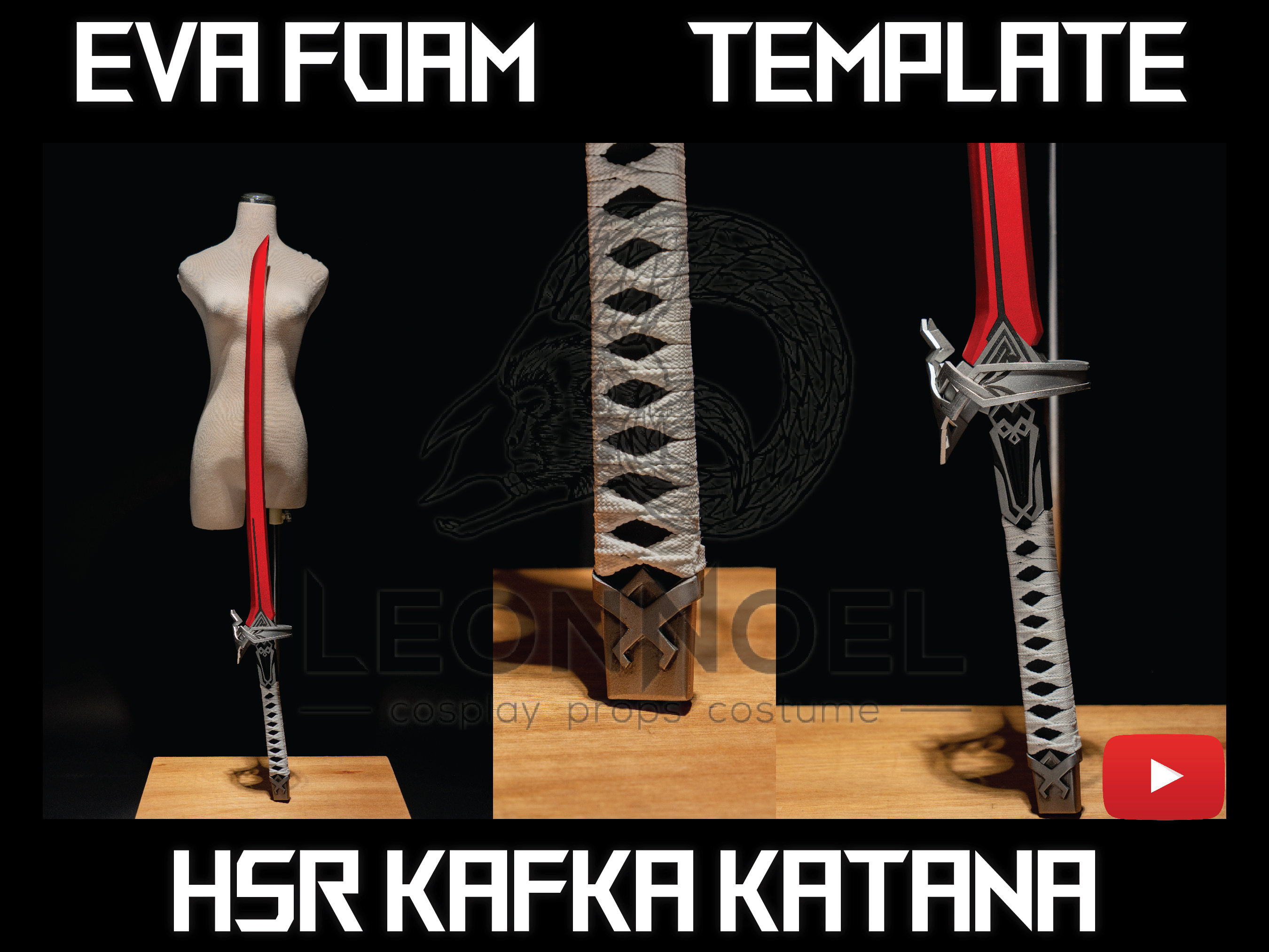 HSR Kafka Katana Digital Template for EVA Foam - Etsy