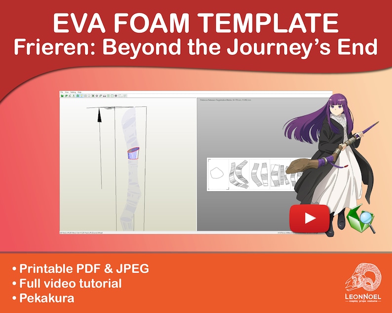 Fern's Staff EVA Foam Template - Etsy