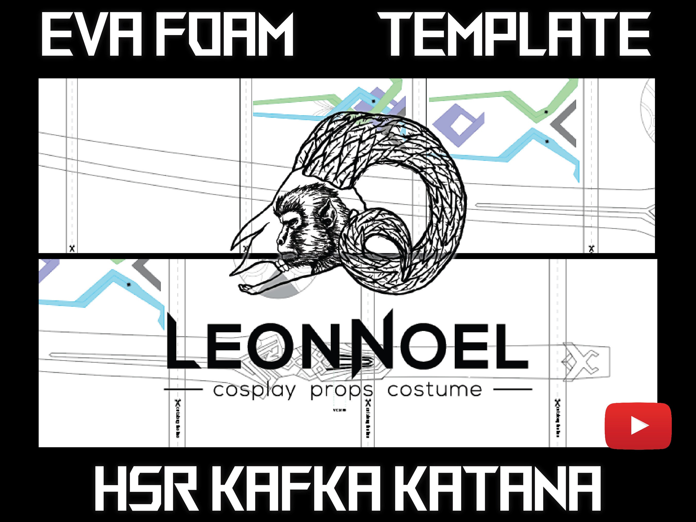 HSR Kafka Katana Digital Template for EVA Foam - Etsy