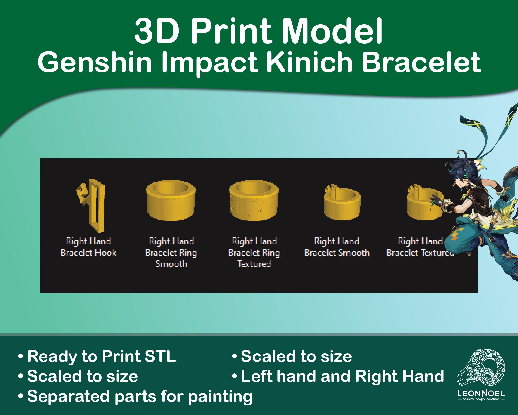 Kinich Bracelet 3D Print Model - Etsy