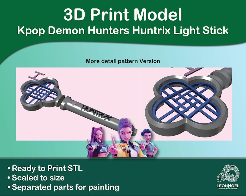Huntrix Light Stick 3D Print Model More Detail Version - Etsy
