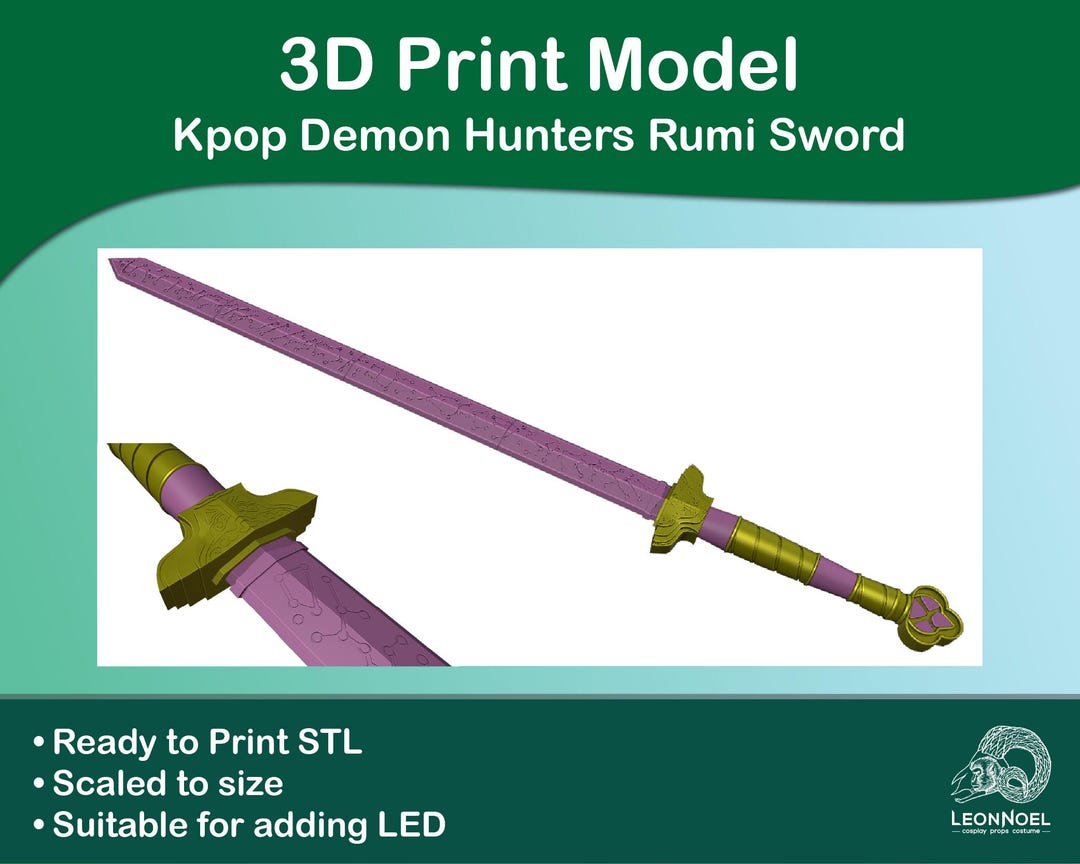 Rumi Sword LED Optimized 3D Print Model Kpop Demon Hunter - Etsy