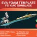 EVA Foam Template Honkai Star Rail Feixiao Gunblade - Etsy