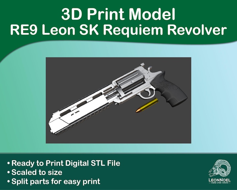 Leon S Kennedy RE9 Requiem Revolver 3D Print Model - Etsy