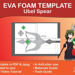 Ubel Spear EVA Foam Template - Etsy
