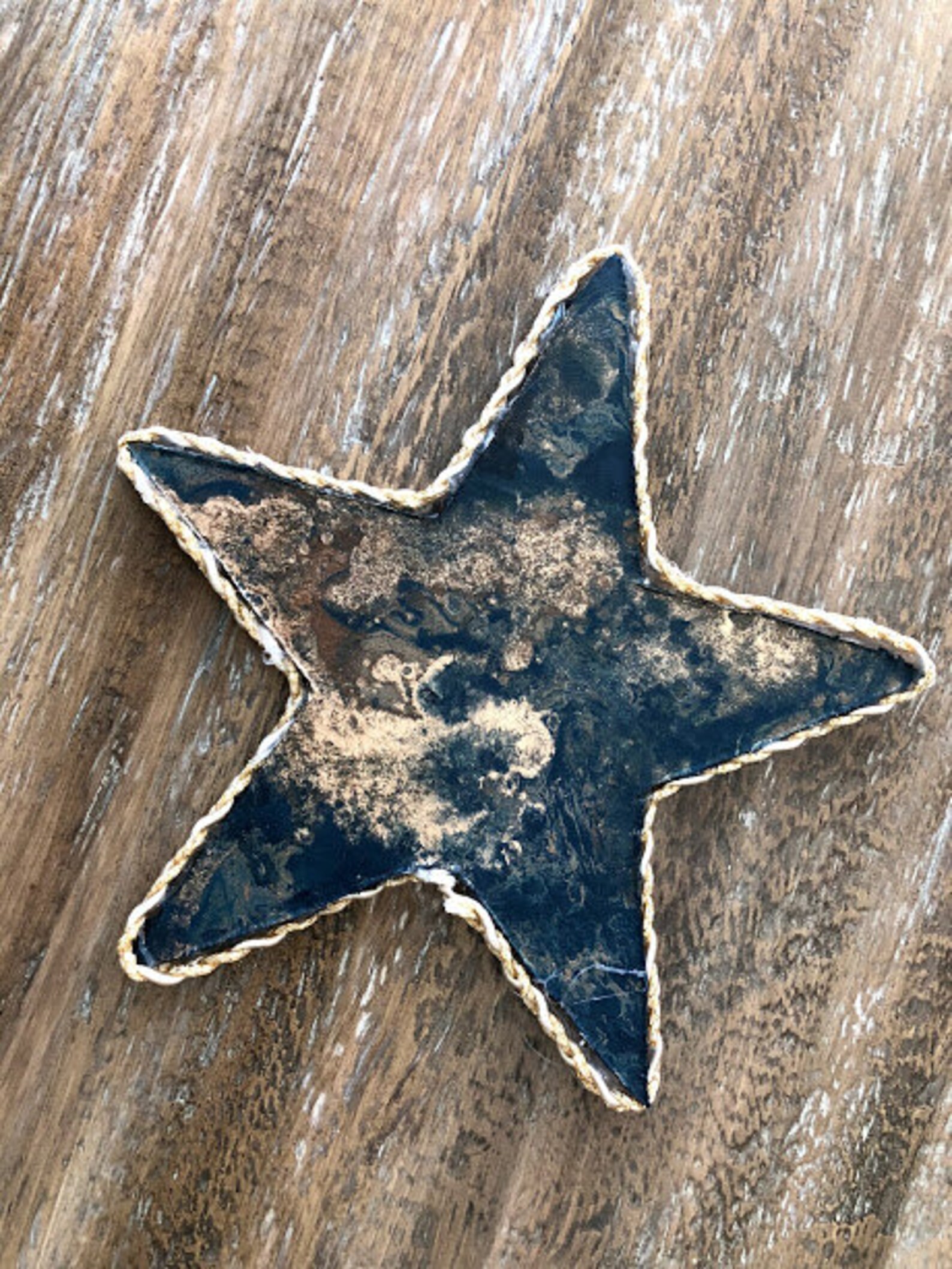 Hand Painted Marble Stars Christmas Ornaments - Etsy.de