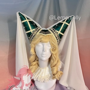 Customize Medieval Double Horn Hennin Princess / Witch Double Cone ...
