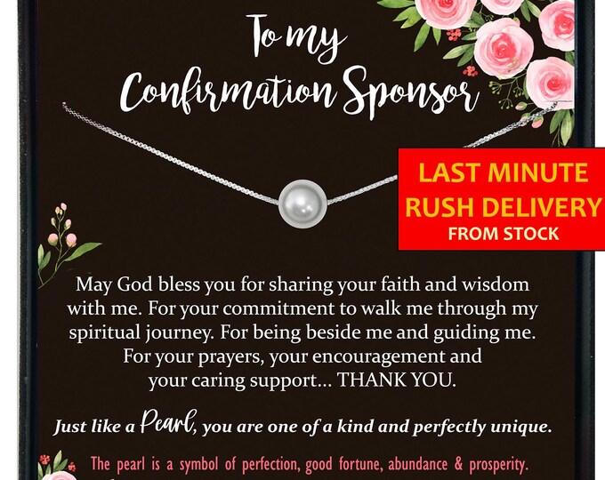 Confirmation Sponsor Gift for Women - Catholic Sponsor Gifts for Sponsors - Confirmation Sponsor ...