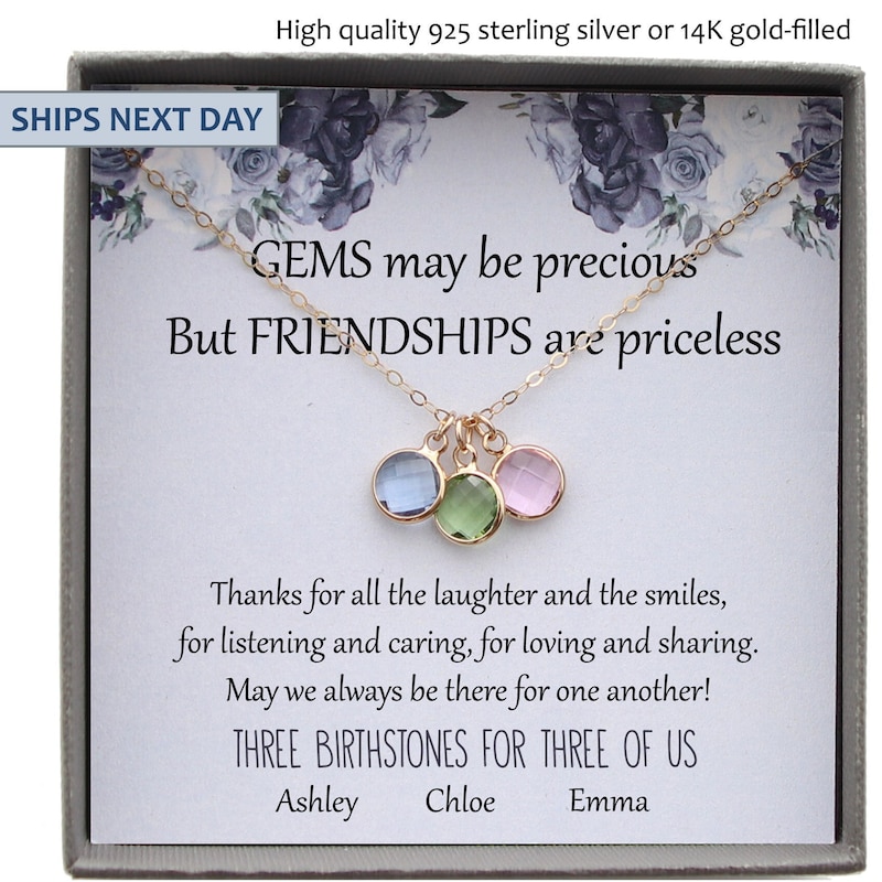 3 Best Friend Necklace - Etsy