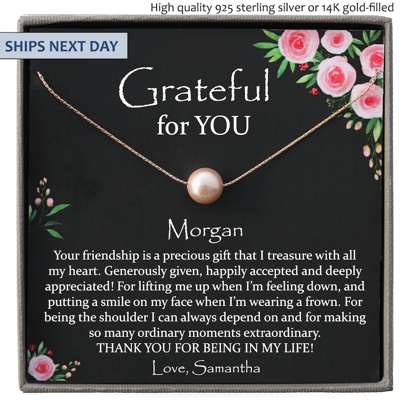 Gratitude Necklace - Etsy