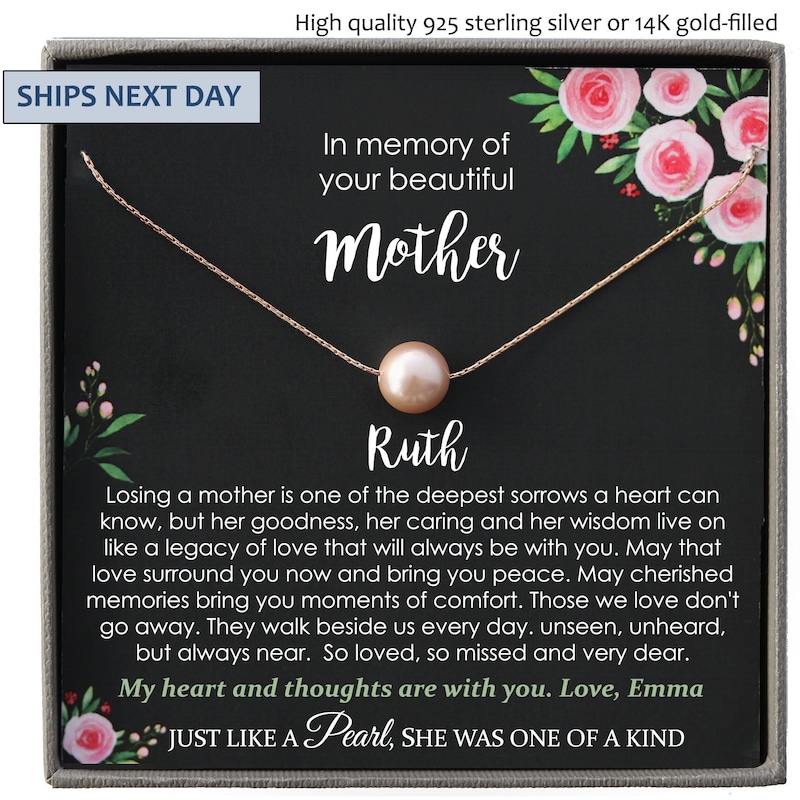 Mom Memorial Jewelry - Etsy