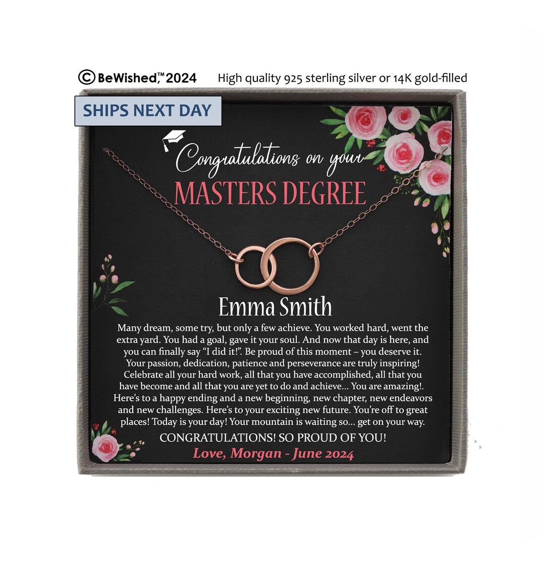 Masters Degree Graduation Gift, MBA Graduation Gift for Her, Masters ...