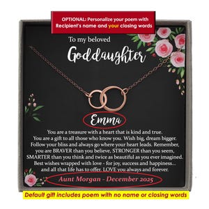 Goddaughter Gifts From Godmother, Goddaughter Necklace, Goddaughter ...
