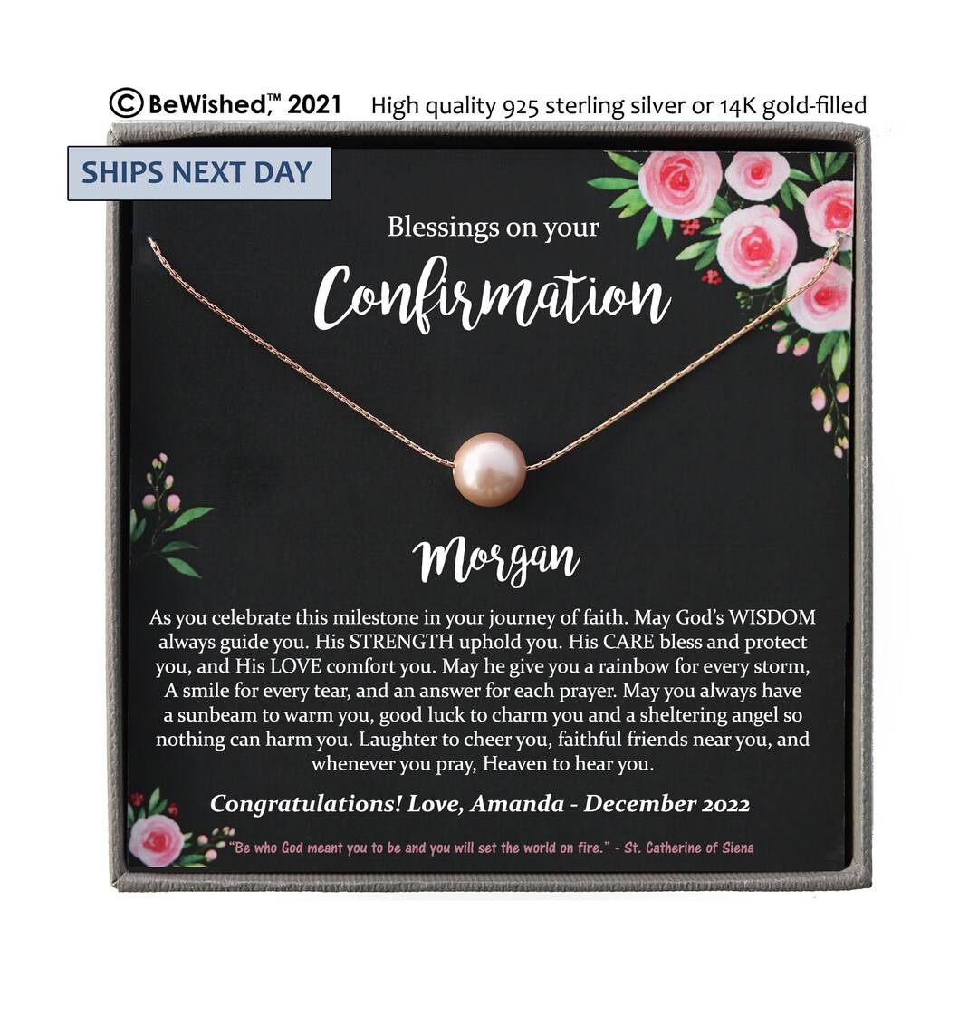 Confirmation Gifts for Girls, Personalized Gifts for Her, Pearl ...
