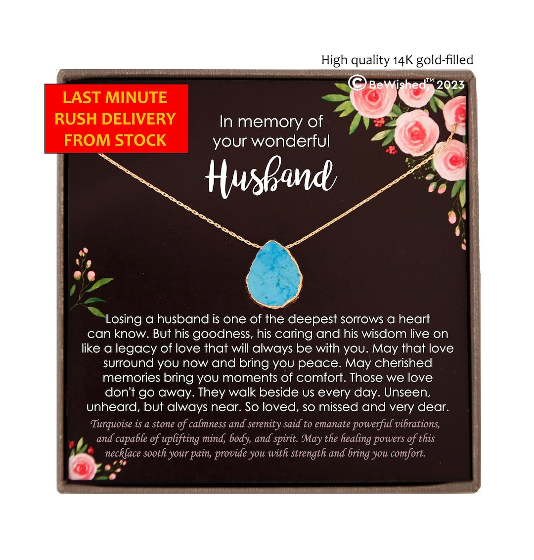LAST MINUTE Sympathy Gift Loss of Husband Gift, Memorial Gift for Loss ...