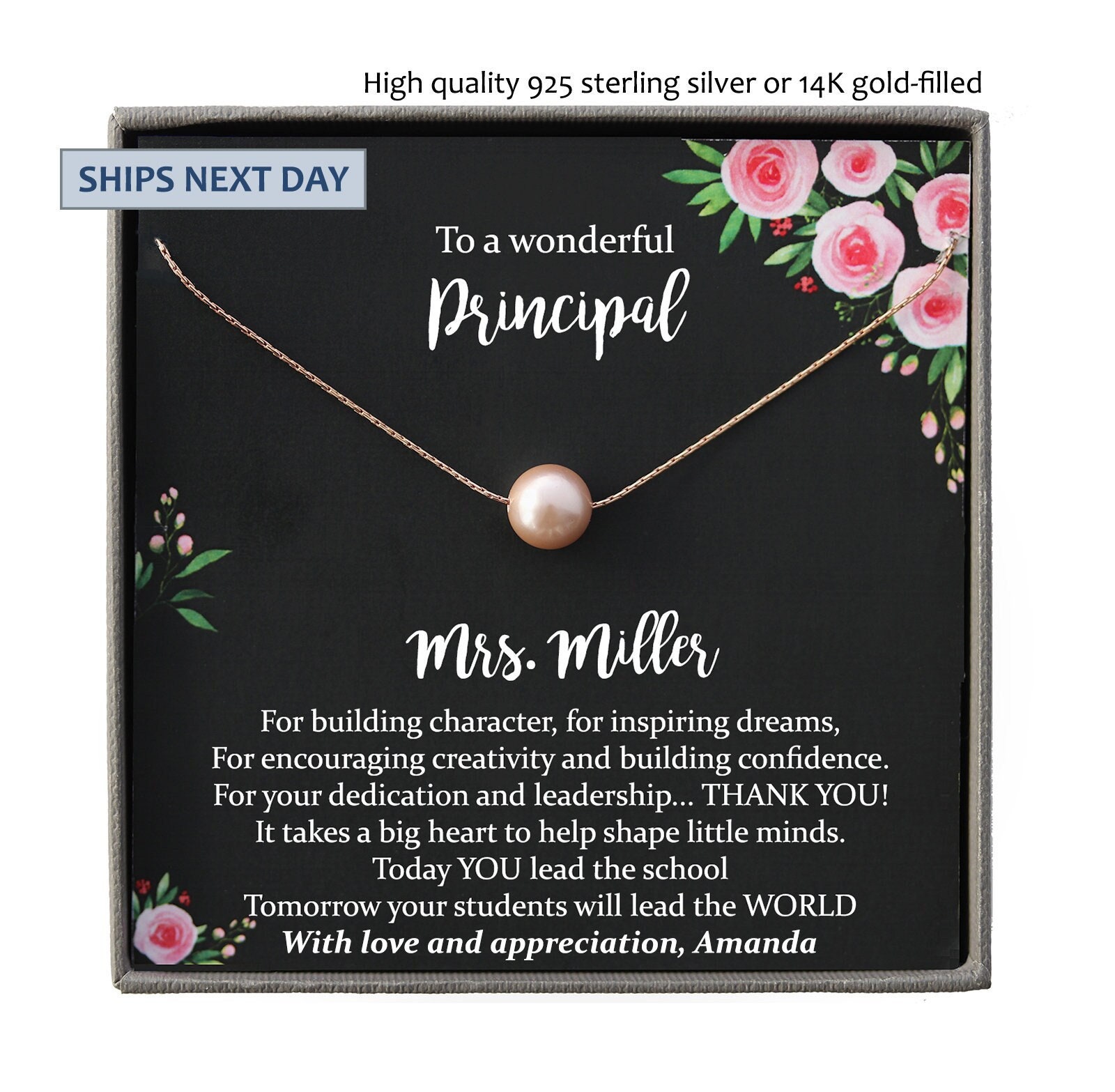 Principal Gift Personalized Principal Appreciation Gift for - Etsy