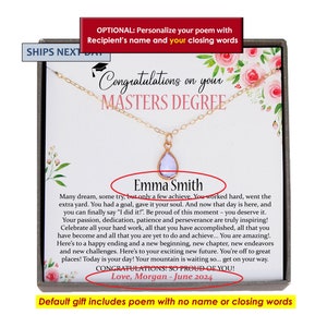 Masters Degree Graduation Gift, MBA Graduation Gift for Her, Masters ...
