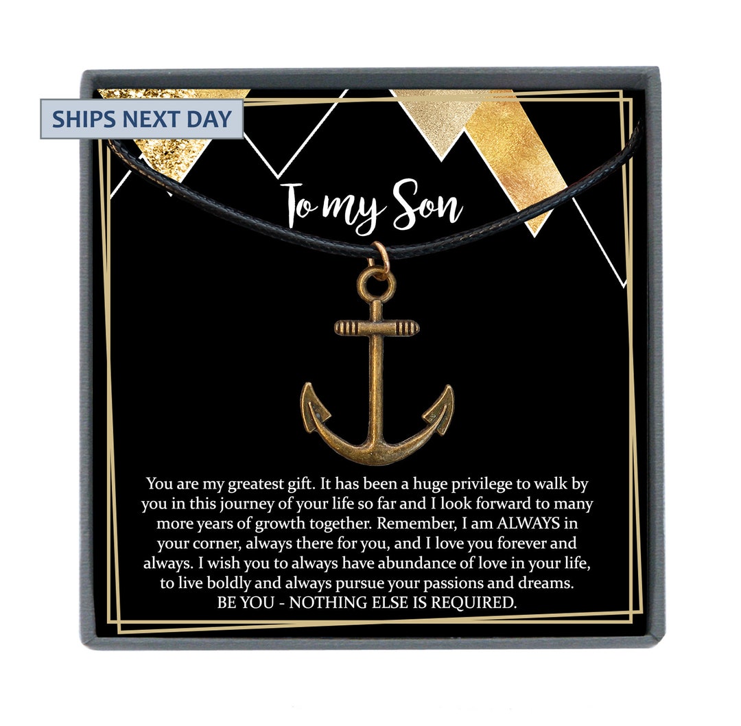 Gift for Son Birthday Gift for Son Christmas Gift for Son, Necklace for ...