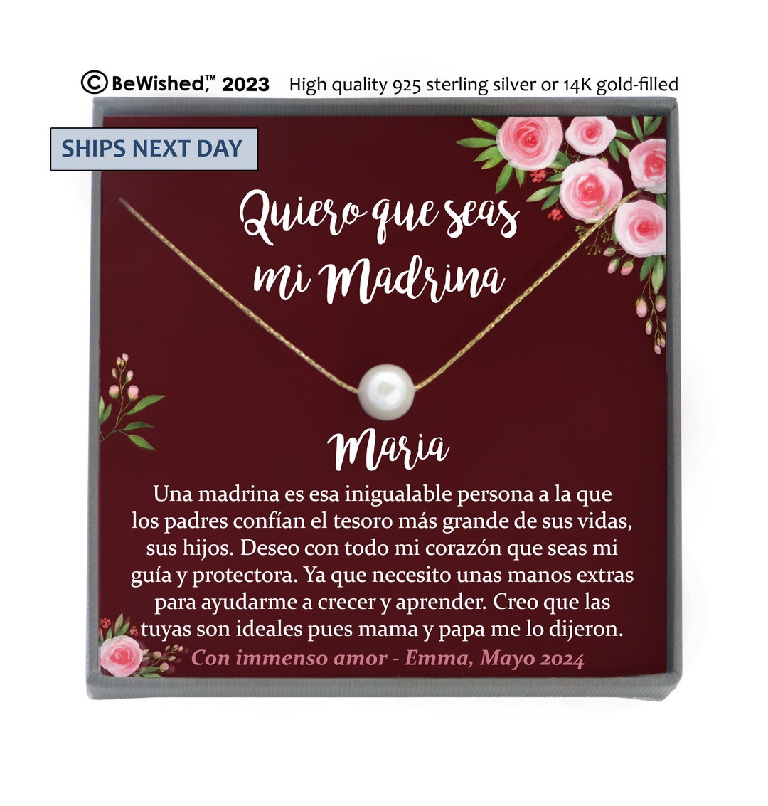 Madrina Proposal Spanish Godparent Proposal Will You Be My Madrina ...